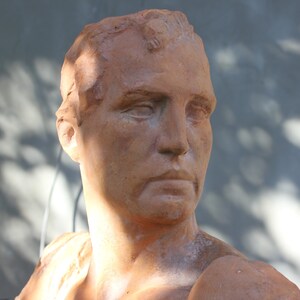Signed Art Deco Terracotta Bust of a Man, Victor Demanet Impressive ...