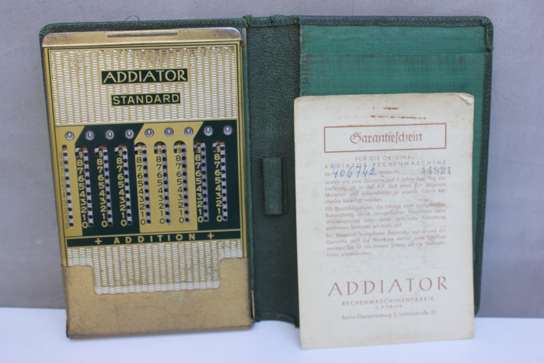Rare Addiator Calculator Standard Model 50s Made in Germany - Etsy
