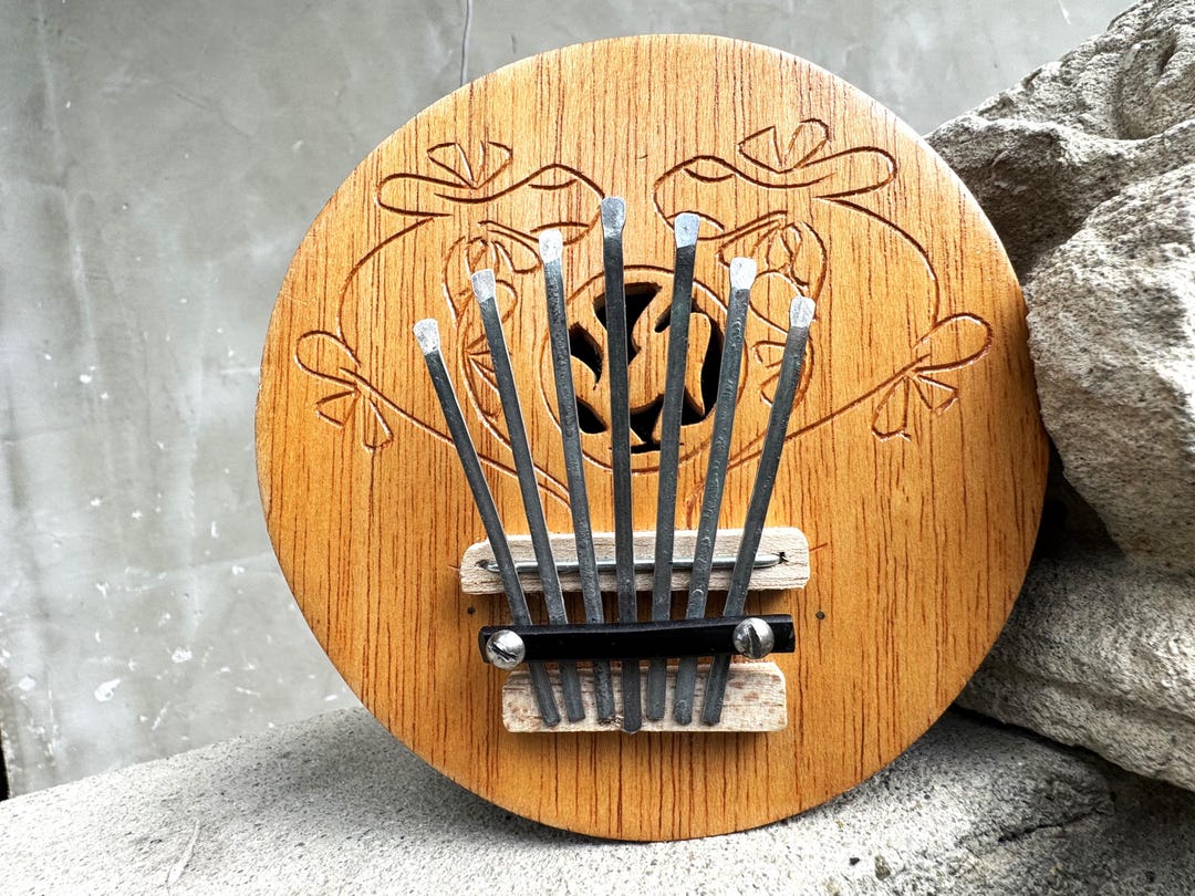 Coconut Kalimba 7 Keys, Thumb Piano, Primitive Musical Instrument - Etsy