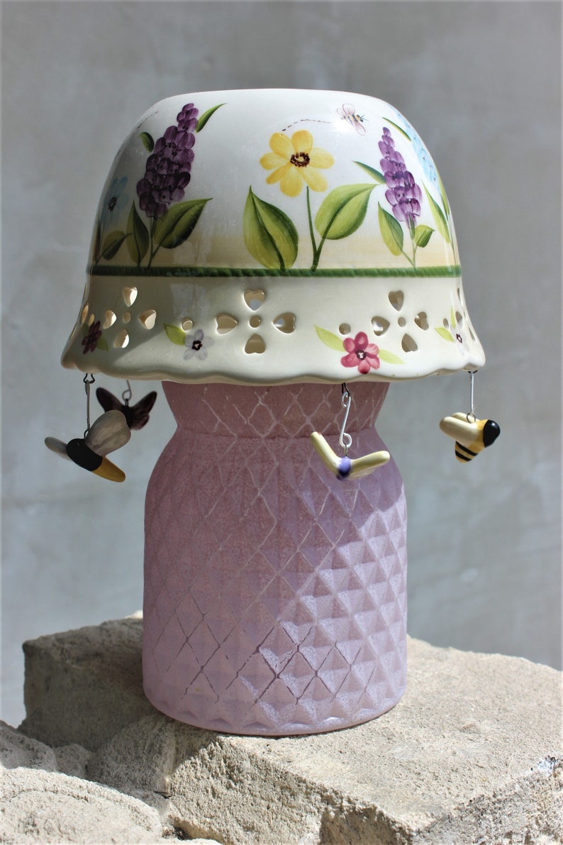 Vintage Ceramic Candle Shade Candle Topper Candle Cover - Etsy