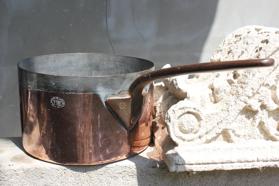Fine Copper English Saucepan, Signed Benham & Sons Premium ...