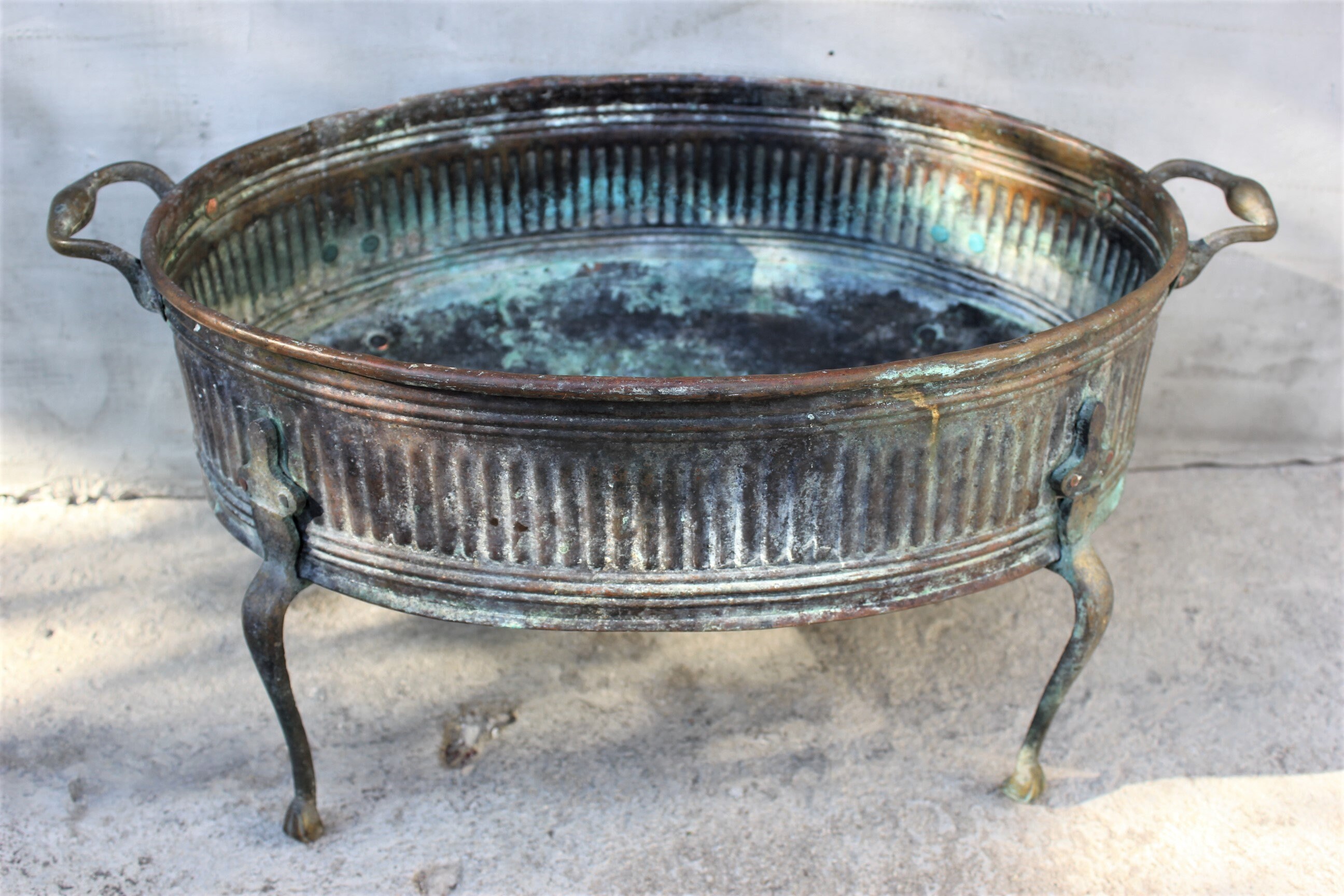 Antique Large Copper Brazier Islamic Bowl Big Outside Inside | Etsy UK