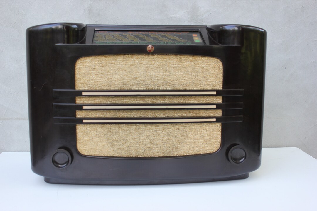 Vintage Philips Bakelite Tube Radio, 1930s Working Receiver, Mid ...