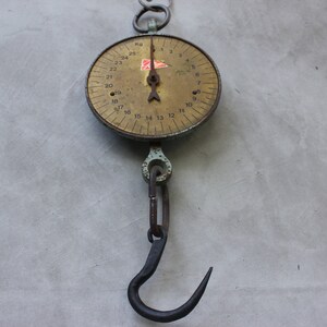 Vintage Rare Hanging Scale 25 Kg Weighting Spring Scale Industrial Hard ...