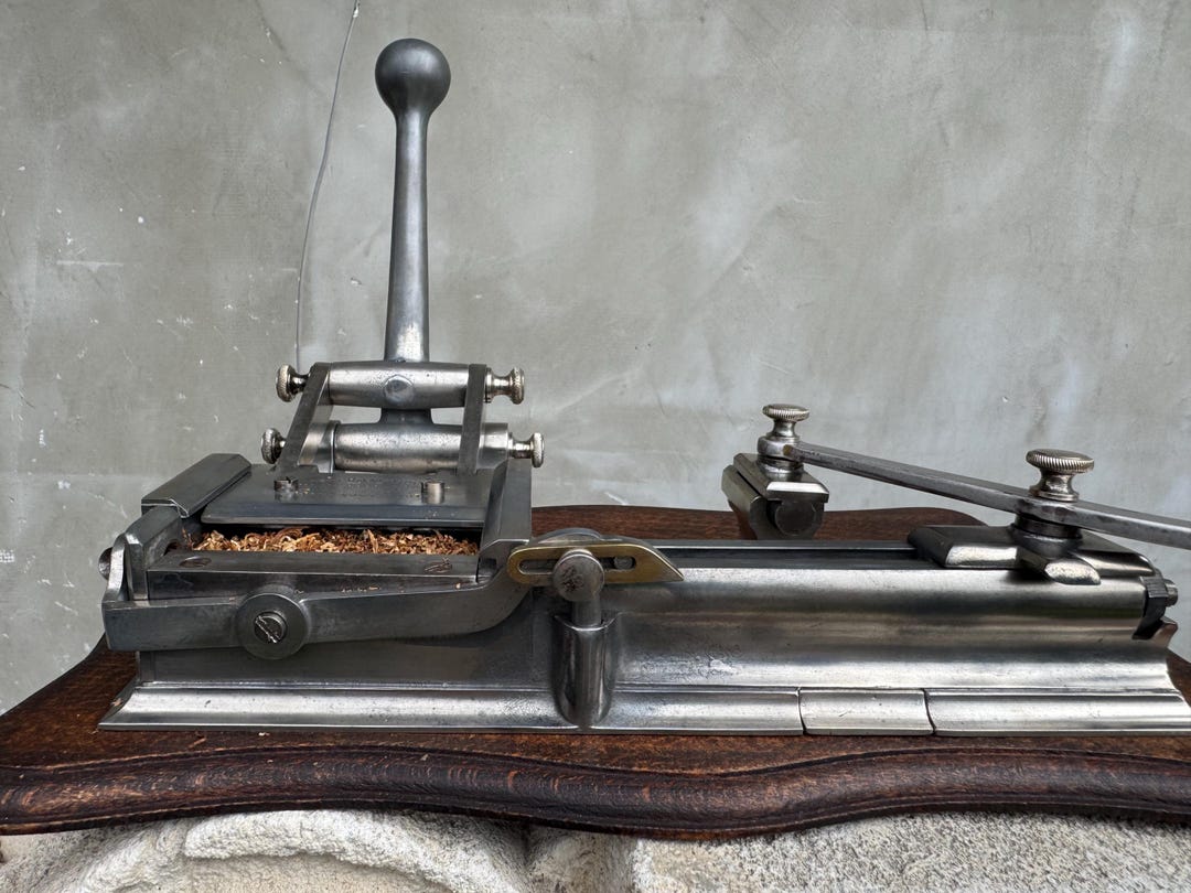 Rare Vintage Cigarette Rolling Machine, Early 20th Century Tobacco ...