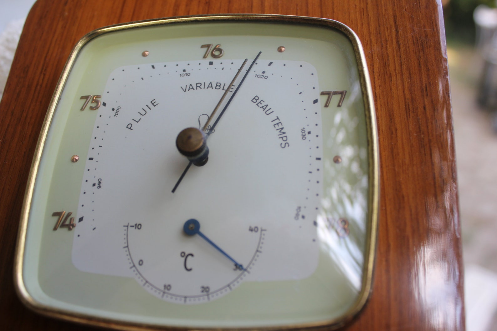 Vintage Lufft Barometer Thermometer Aneroid Wall Hanging wood | Etsy