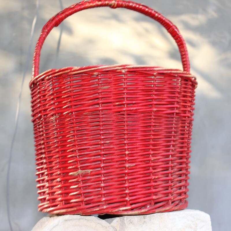 Red Basket - Etsy