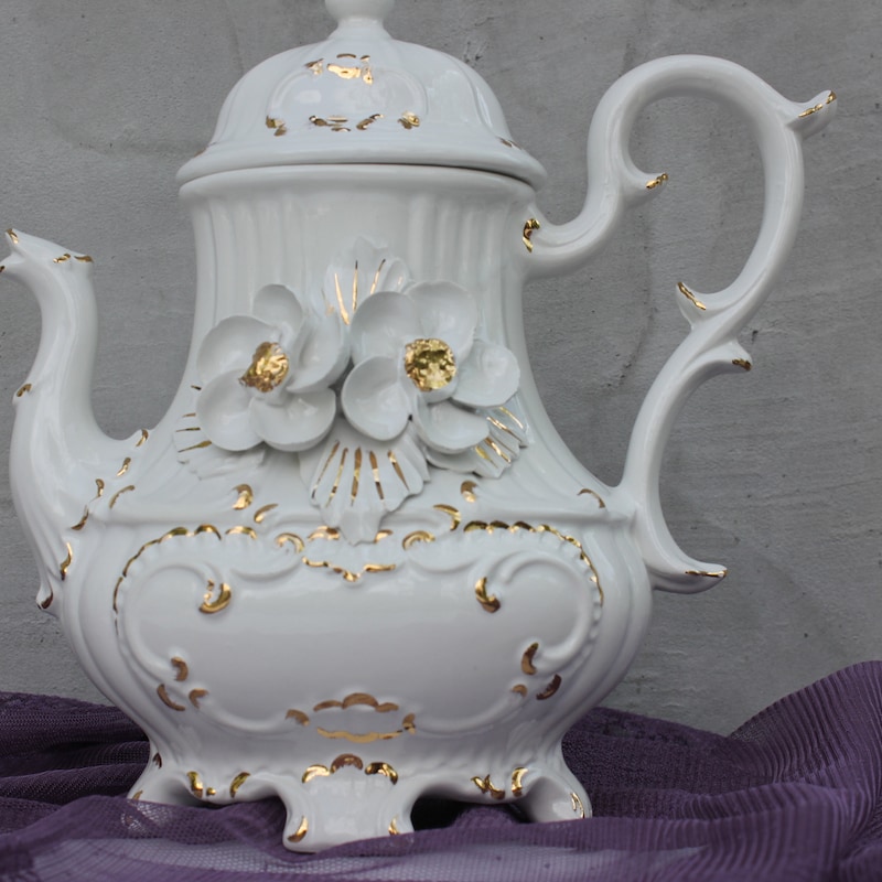 Embossed Teapot - Etsy