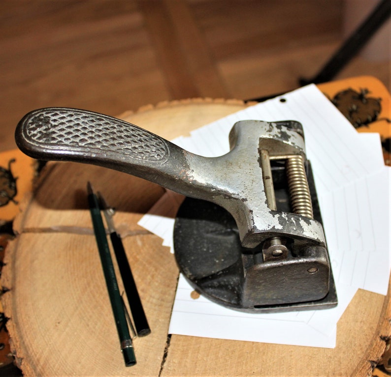 Vintage Office Tool Perforator Vintage Punch Office Desk - Etsy