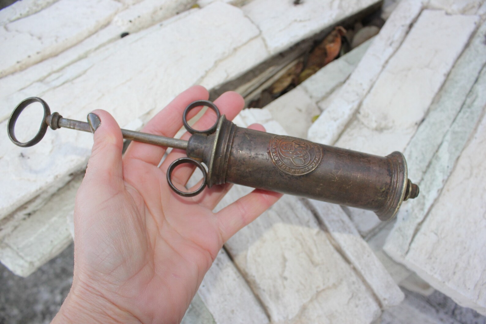 Brass Antique Medical Syringe 1940's 50's Medical Tool - Etsy