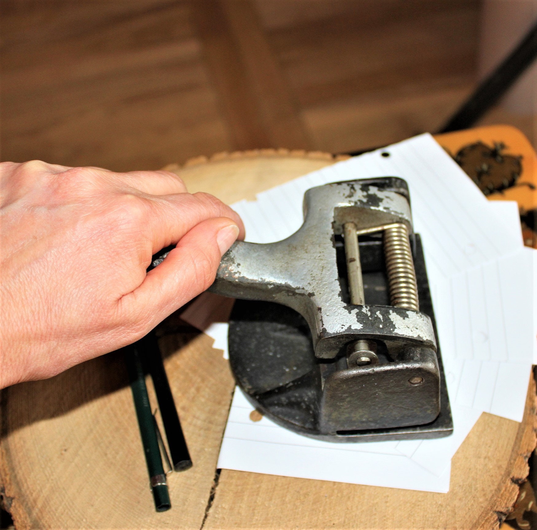 Vintage Office Tool Perforator Vintage Punch Office Desk - Etsy