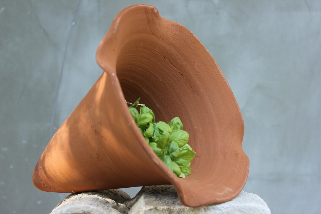 Terracotta Amphora Planter, Natural Clay Pot for Flowers or Herbs ...