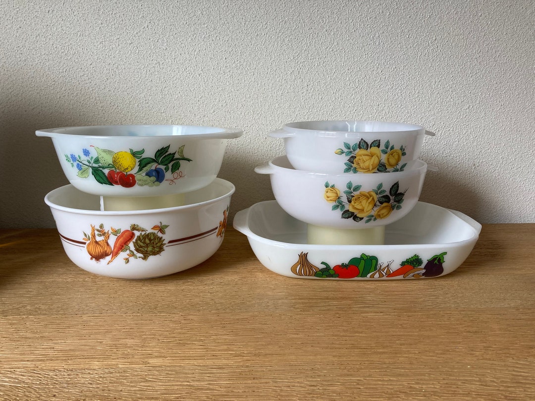 Arcopal, Jaj Pyrex Glass Tableware Dishes. Vintage. - Etsy