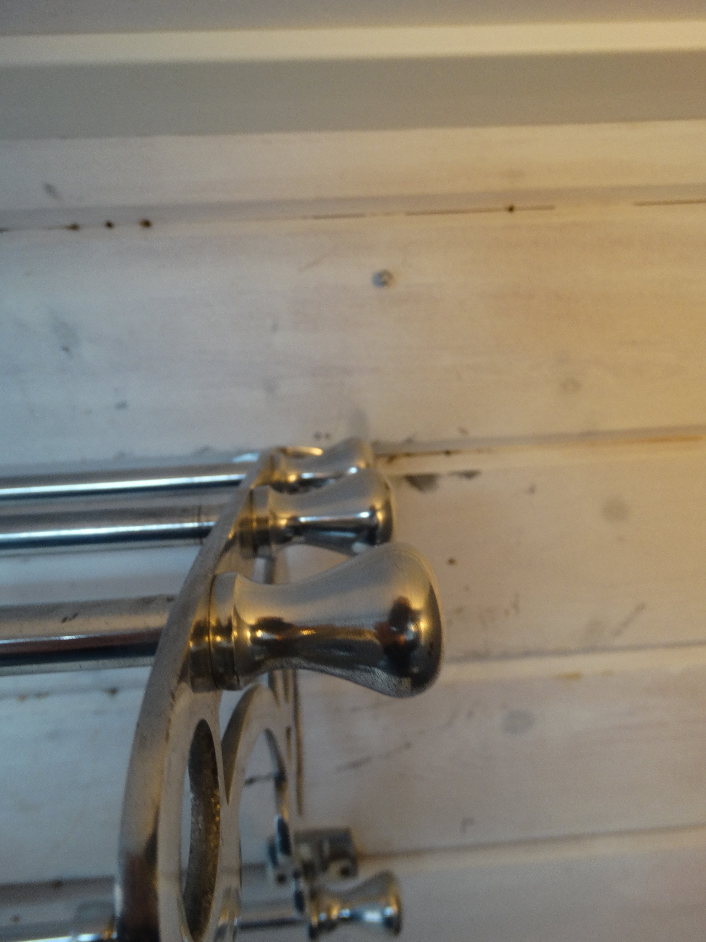 Lebber vintage® - Beautiful wagon coat rack made of polished aluminum ...