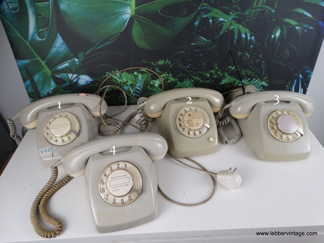 Lebber Vintage® Rotary Telephone, Table Model, Model T65 - Etsy