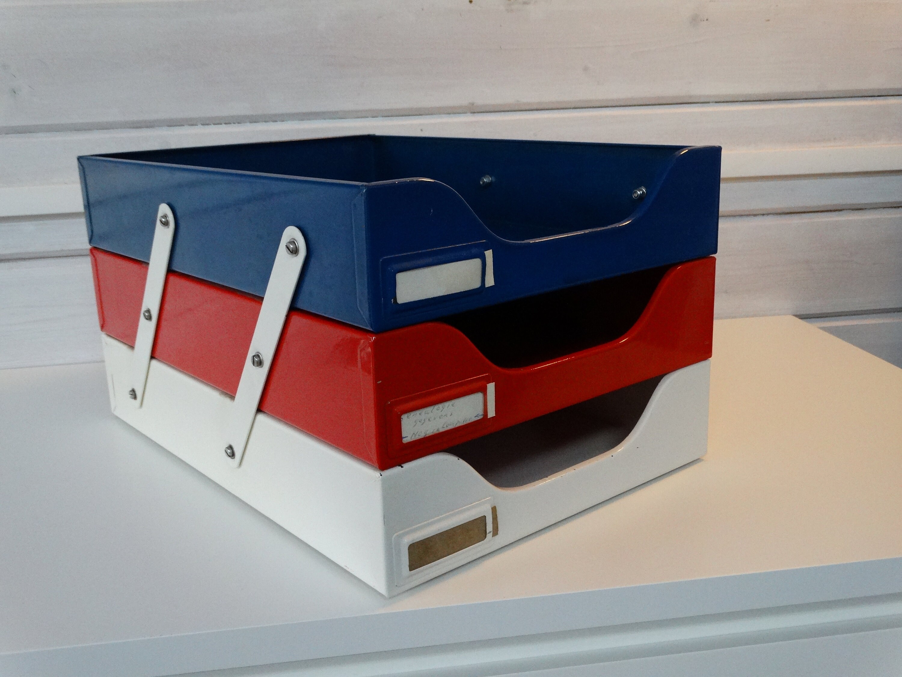 Lebber vintage® - Letter trays, mail boxes, multicolor Office trays.