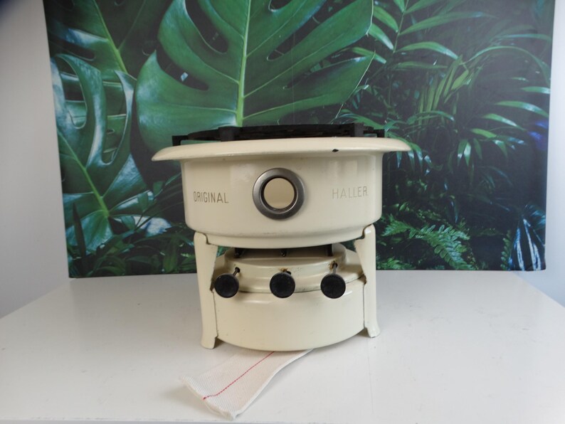 Lebber vintage® - Vintage Original Haller petroleumstel. 3 pits.Creme ...
