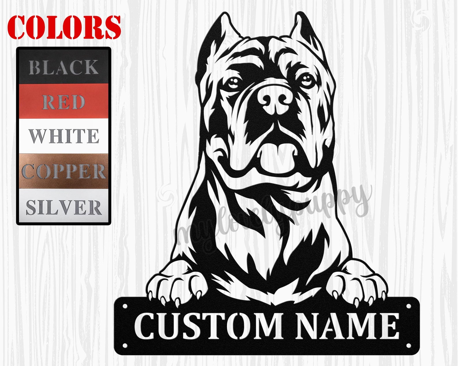 Personalized Cane Corso Metal Sign Gift for Him or Her Custom - Etsy