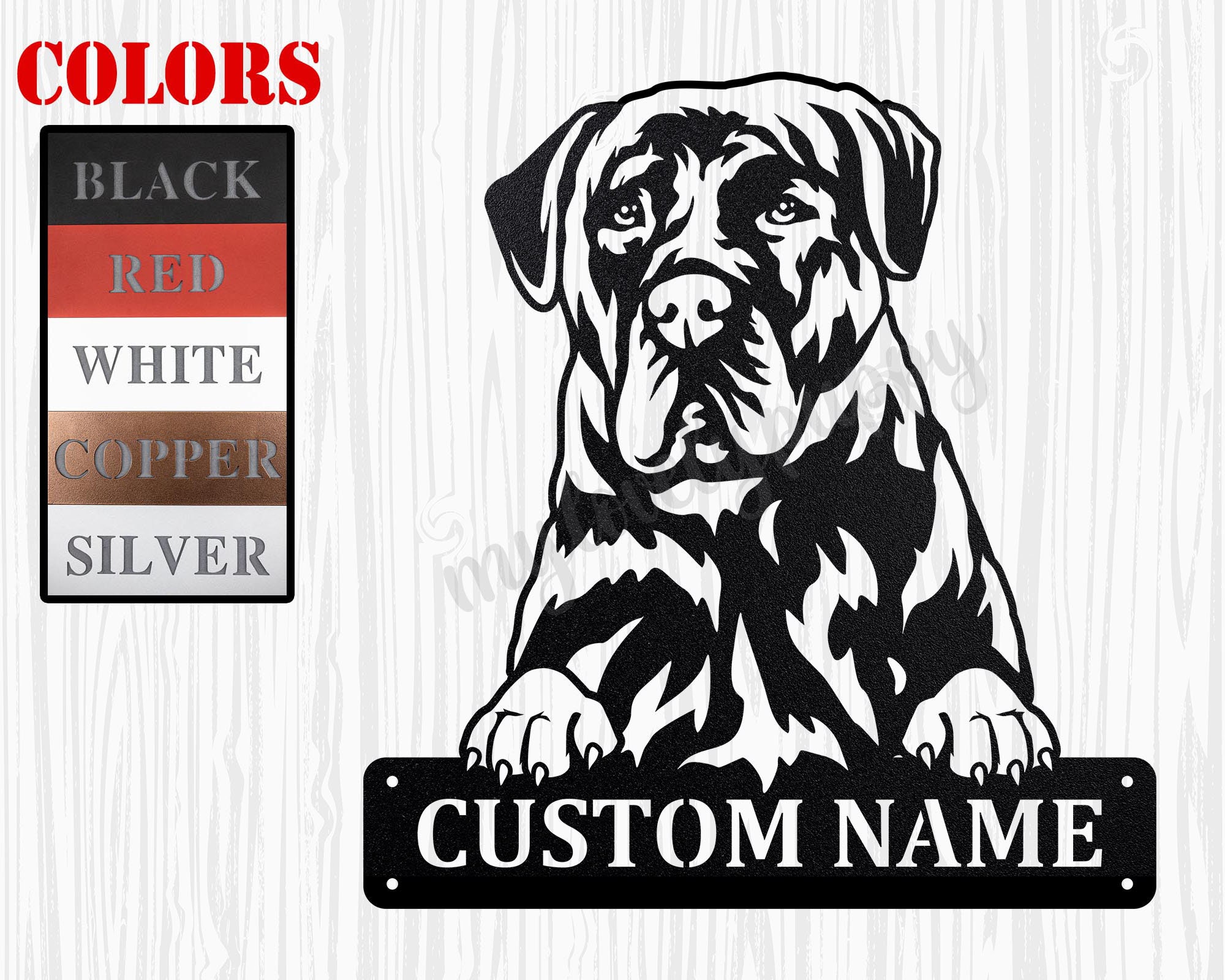 Personalized Presa Canario Metal Sign Gift for Him or Her - Etsy