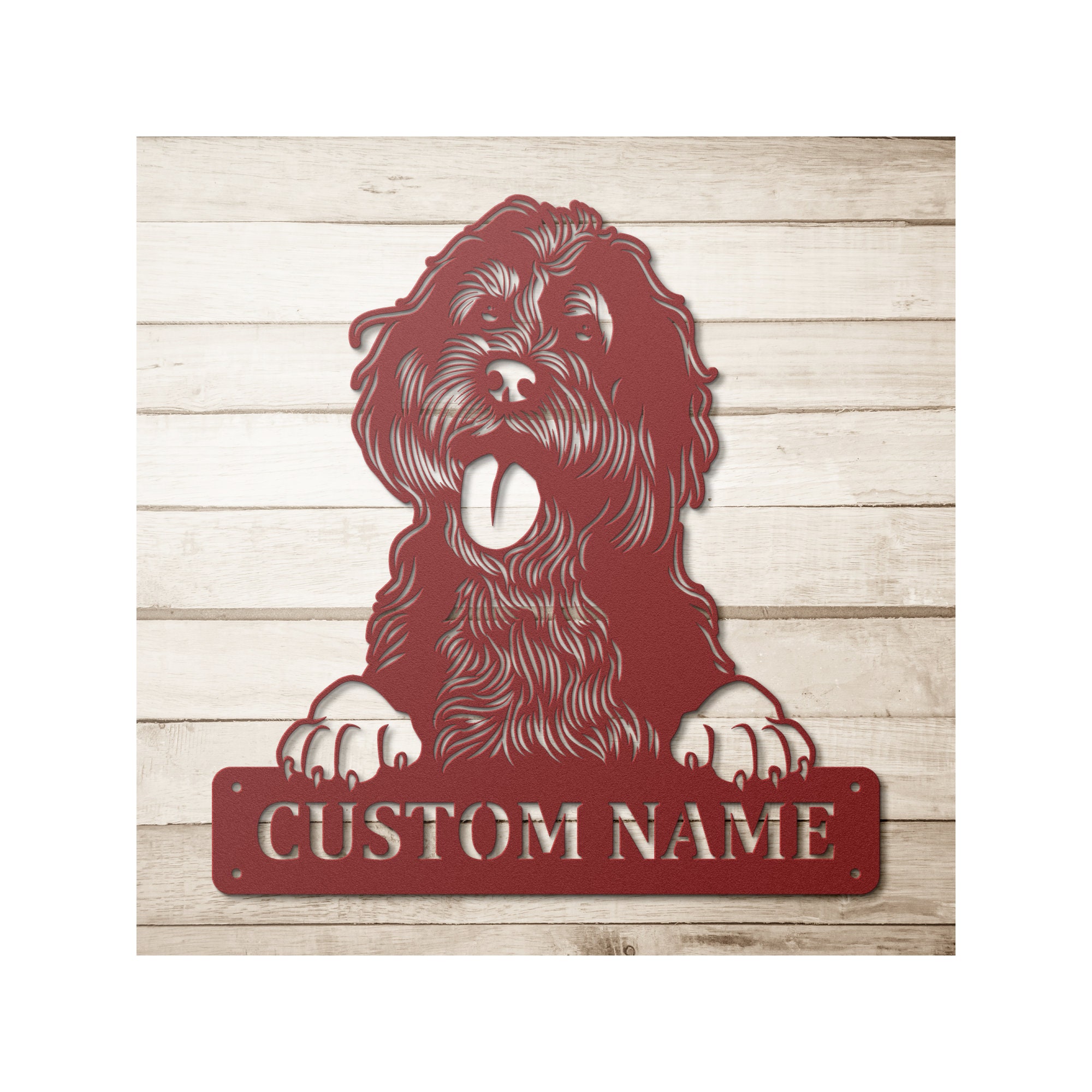 Personalized Bernedoodle Metal Sign Gift for Him or Her, Custom Metal ...