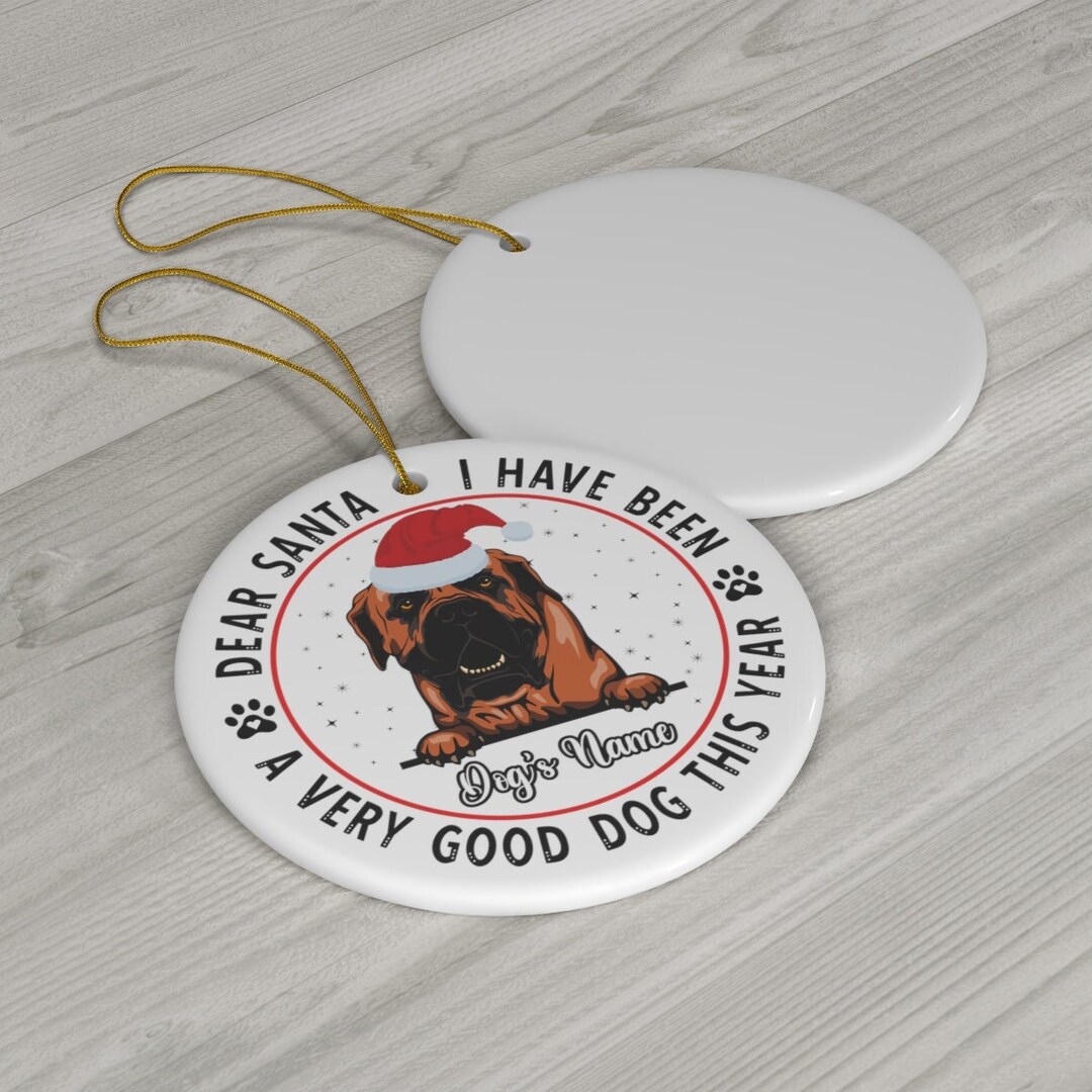 Personalized Boerboel Ornament Christmas Decor Tree Gift, Dog Owner ...