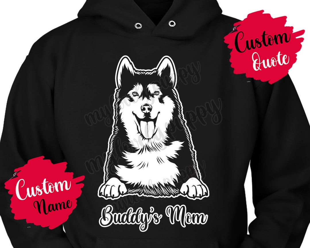 Personalized Siberian Husky Dog Mom Dad Hoodie, Men Women Gifts, Icee ...