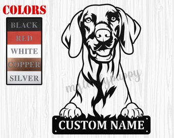 Vizsla Metal Art - Etsy