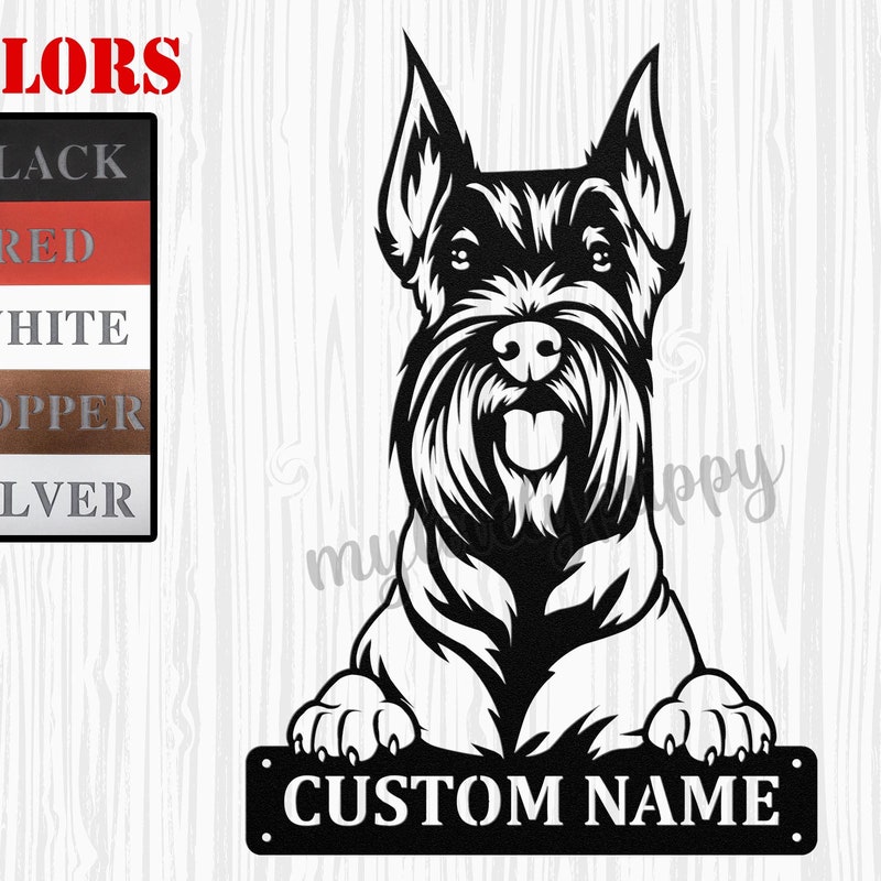 Schnauzer Sign - Etsy