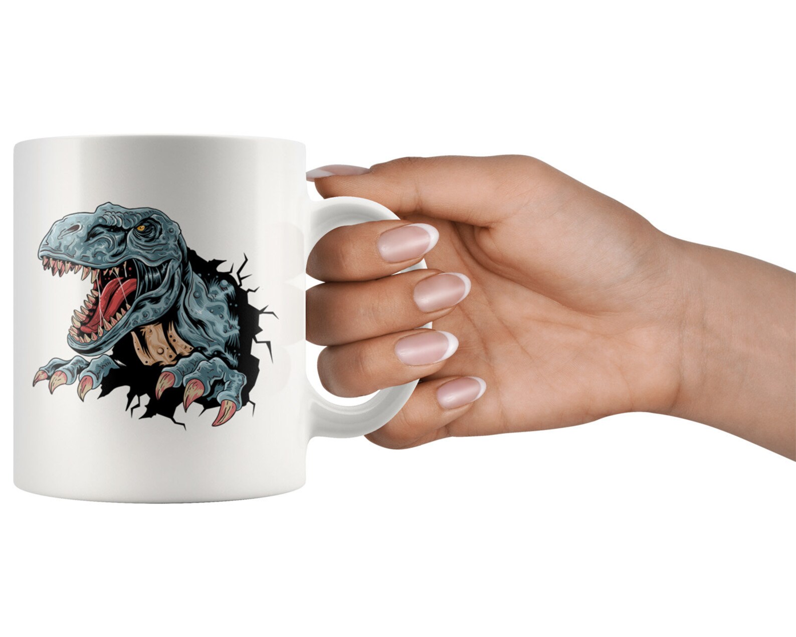 Realistic T-rex Dinosaur Mug Tyrannosaurus Rex Christmas | Etsy