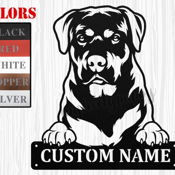 Rottweiler Sign - Etsy