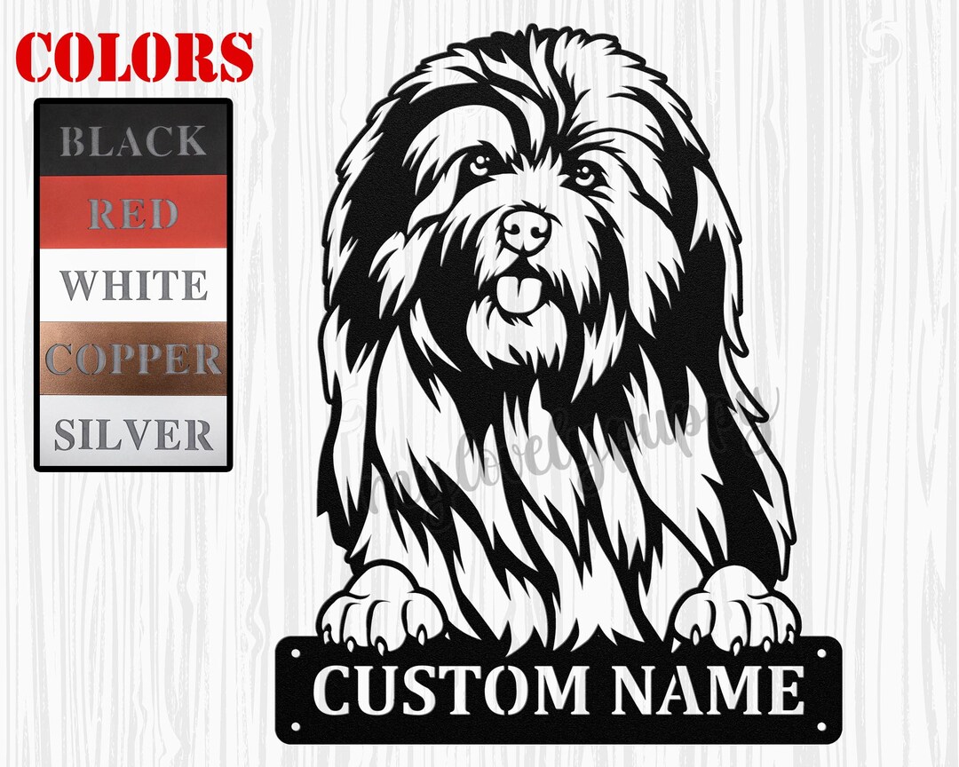 Personalized Havanese Metal Sign Gift for Him or Her, Custom Metal Name ...