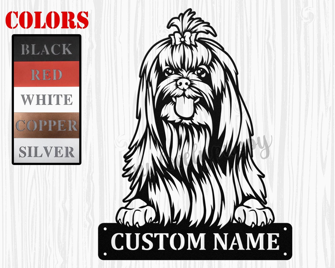 Personalized Maltese Metal Sign Gift for Him or Her, Custom Metal Name ...