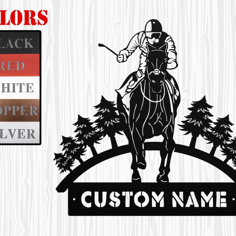 Metal Sign With Horse - Etsy