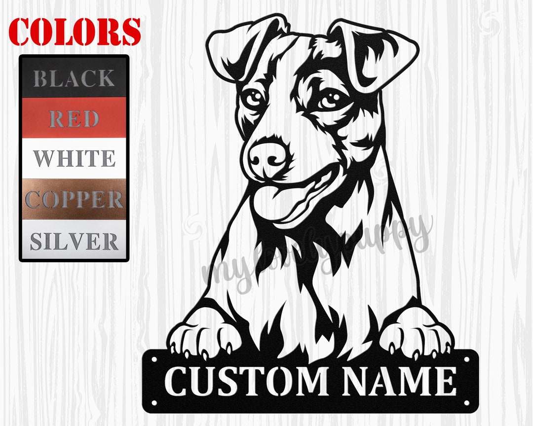 Personalized Jack Russell Metal Sign Gift for Him or Her, Custom Metal ...