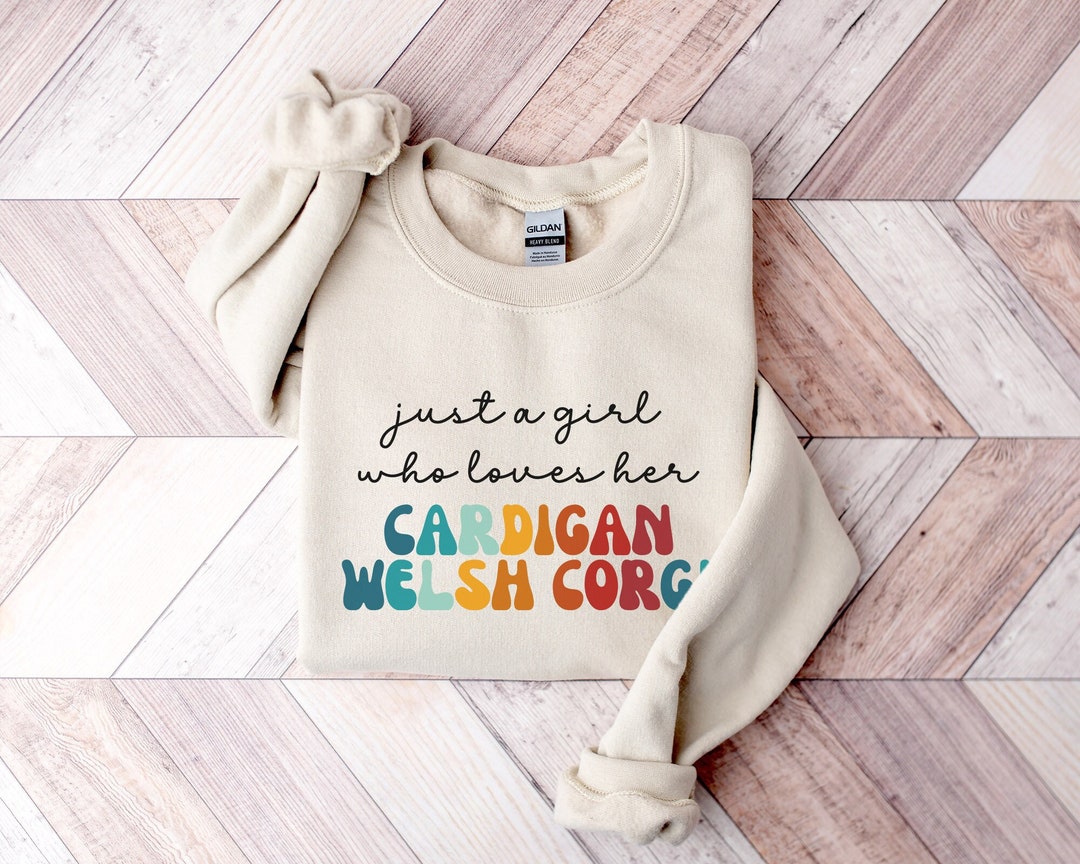 Cardigan Welsh Corgi Dog Retro Sweatshirt Gift for Girl or Woman ...