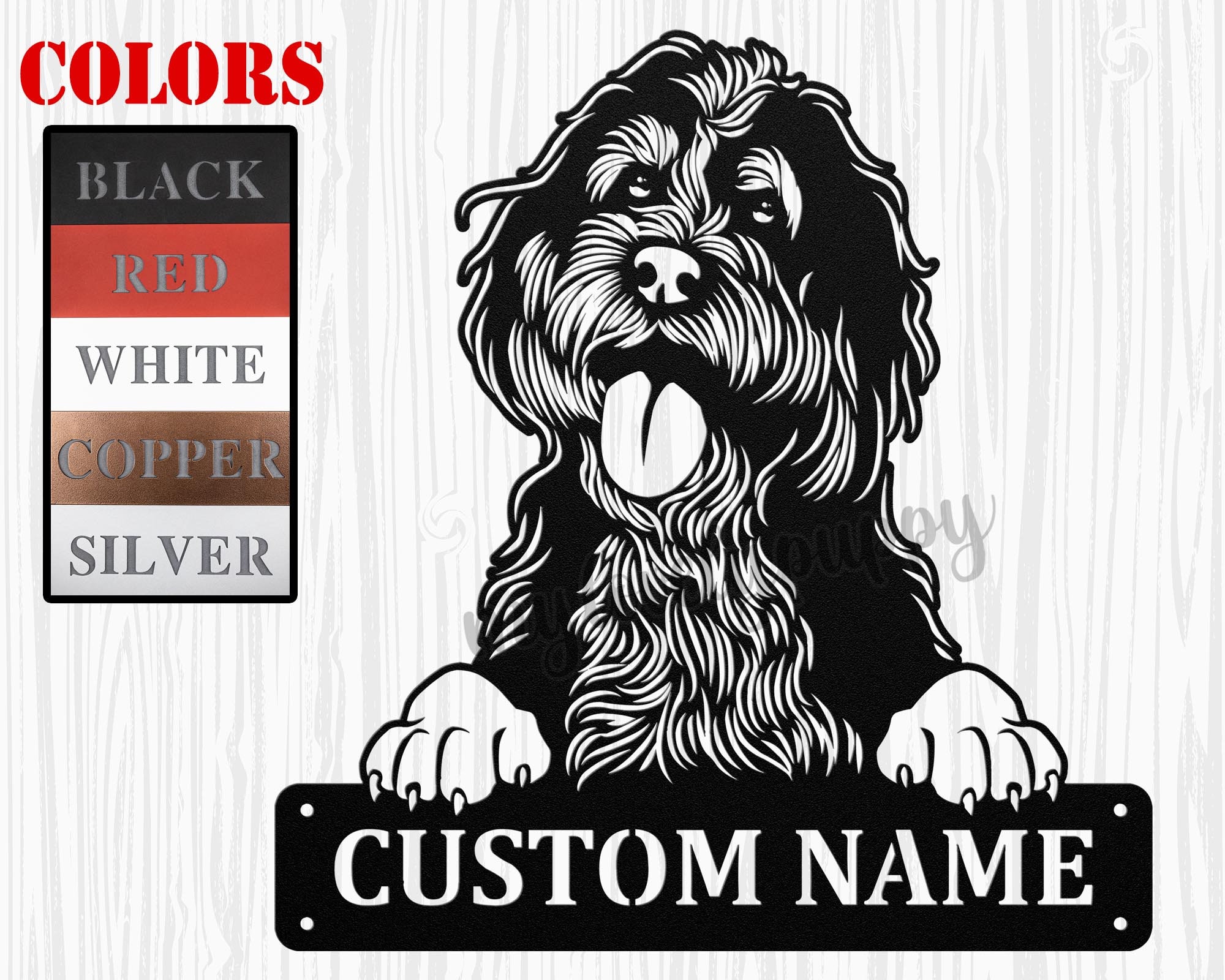 Personalized Bernedoodle Metal Sign Gift for Him or Her, Custom Metal ...