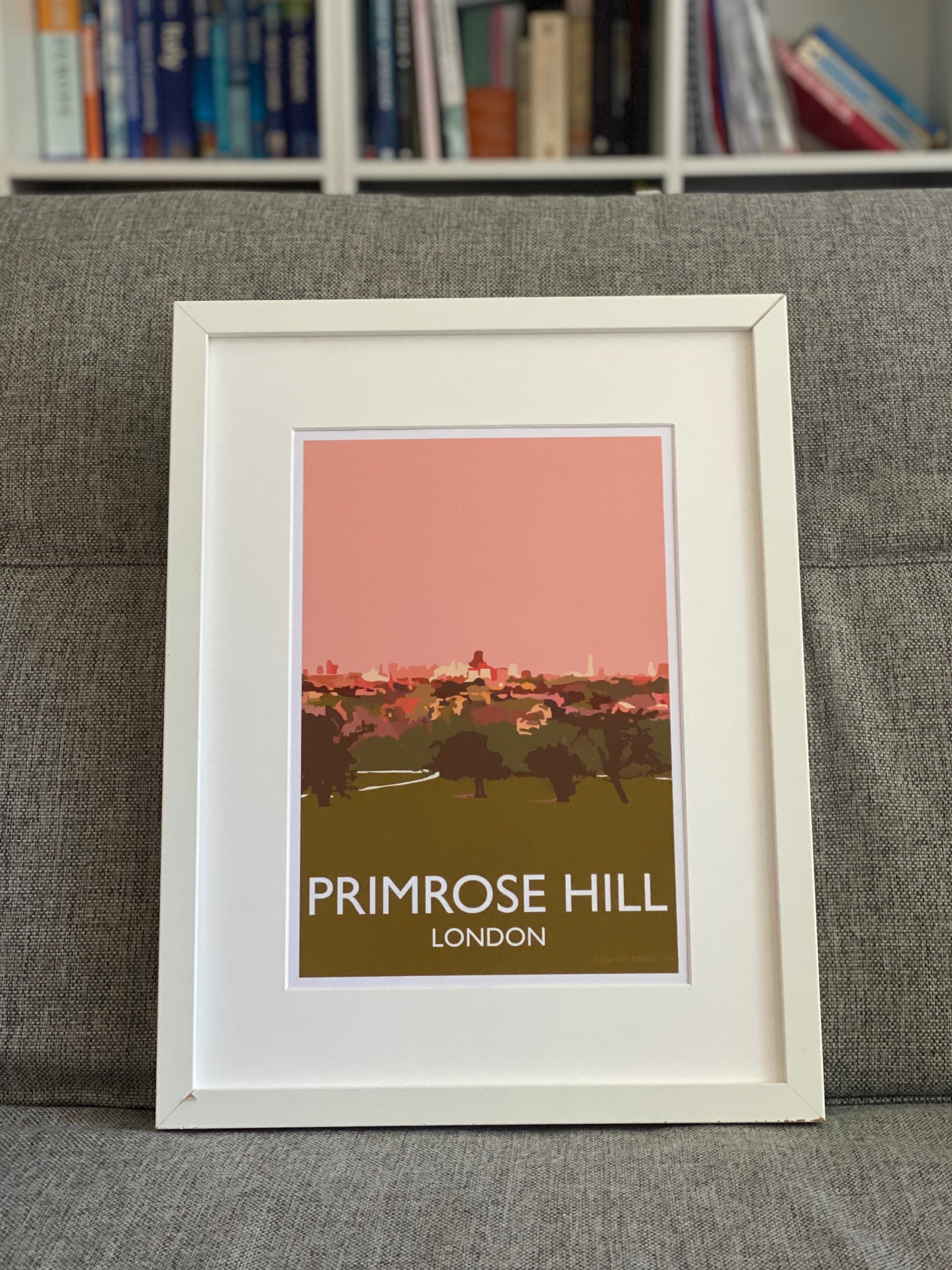 Primrose Hill London NW3 England UK A4 Travel Poster Print | Etsy UK