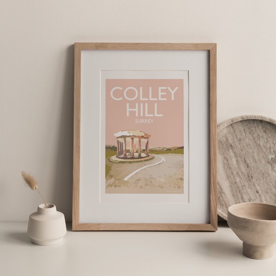 Colley Hill Reigate Surrey England UK A4 Travel Poster Print - Etsy