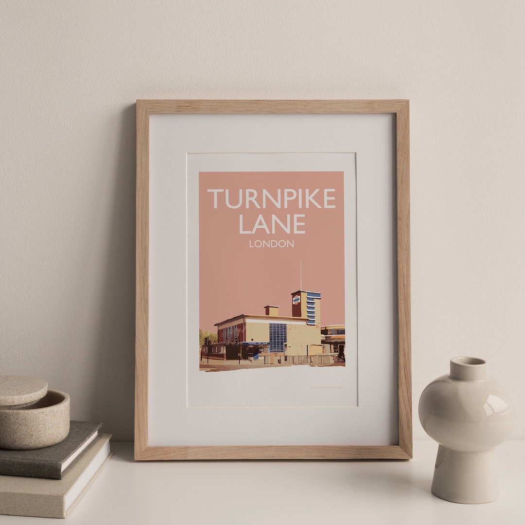 Turnpike Lane London Underground Tube Station, London, Haringey A4 ...