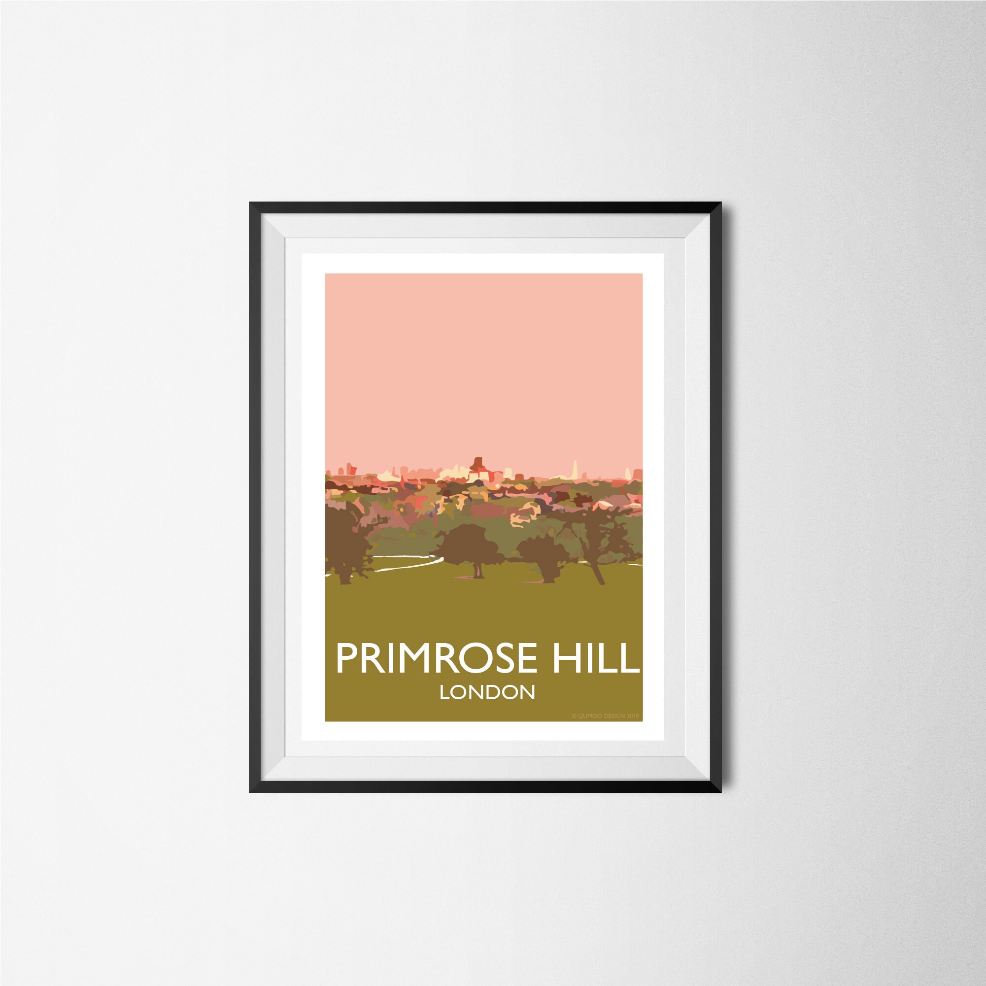 Primrose Hill London NW3 England UK A4 Travel Poster Print - Etsy UK