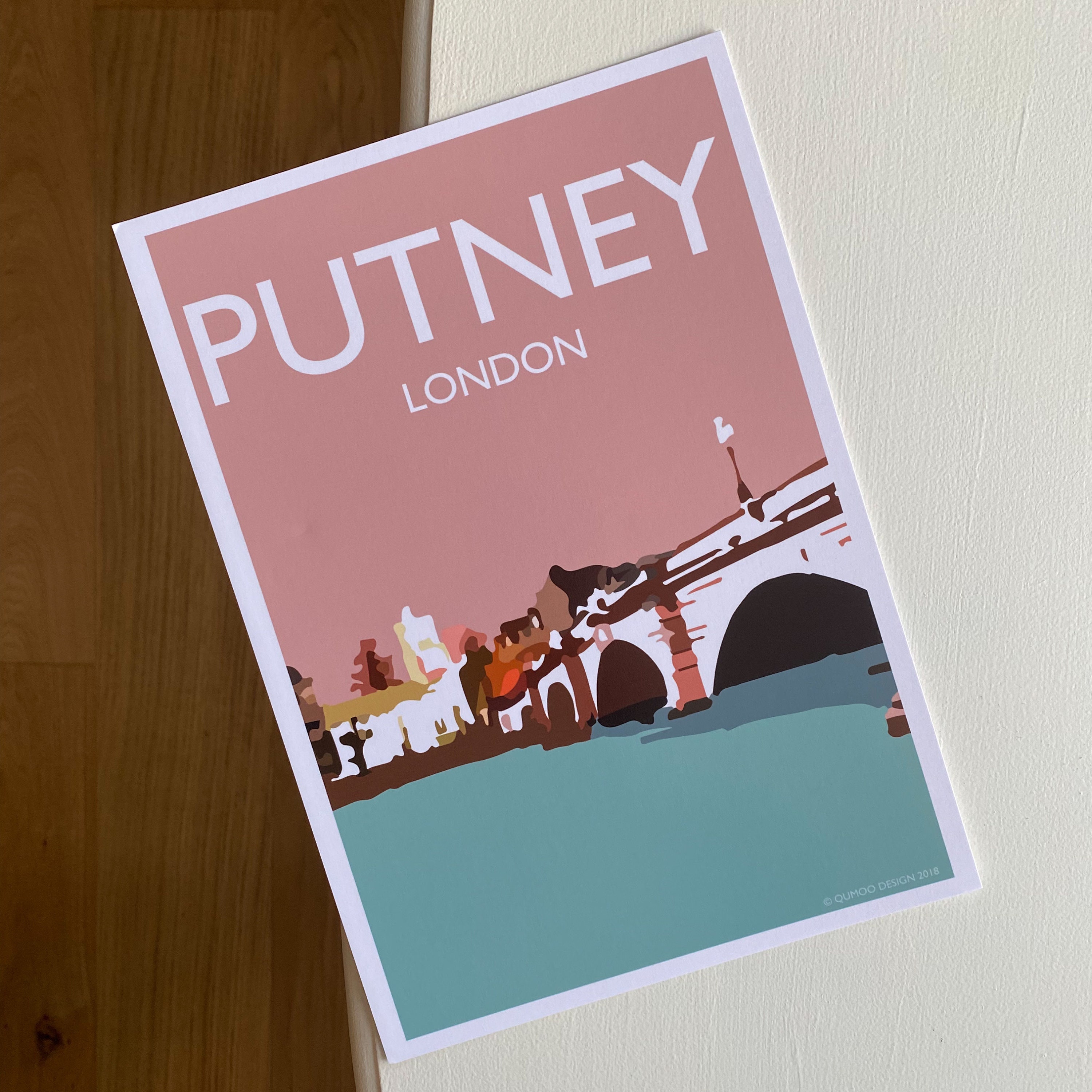 Putney London England UK A4 Travel Poster Print - Etsy UK