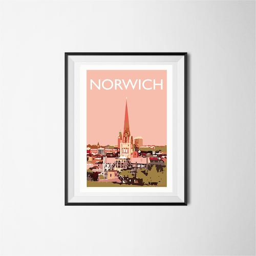 NORWICH CASTLE and Market Norfolk. A4 A3 A2 A1 | Etsy UK