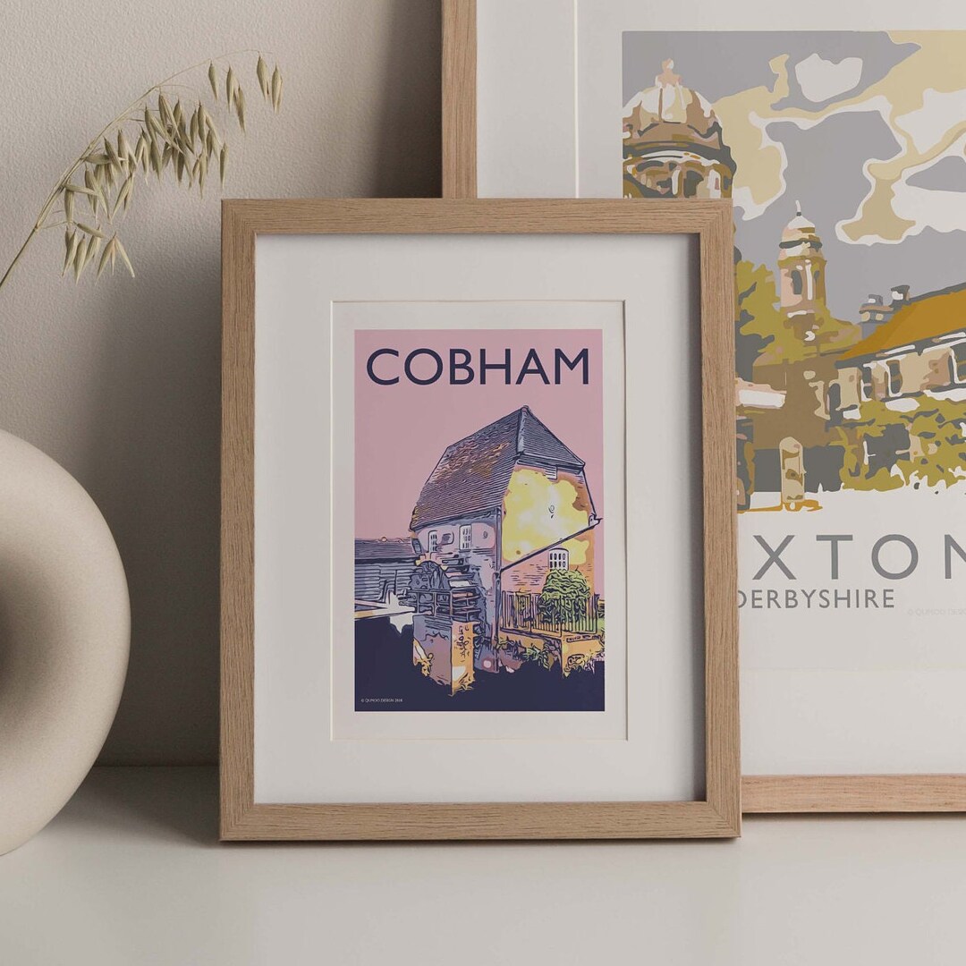 Cobham Mill Surrey UK A4 Travel Print Poster (unframed) - Etsy