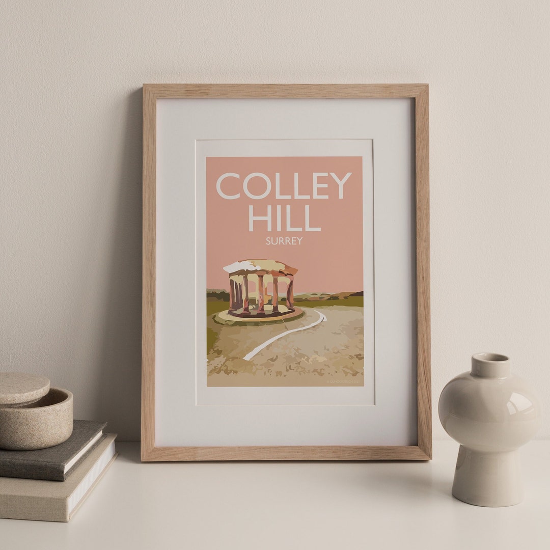 Colley Hill Reigate Surrey England UK A4 Travel Poster Print (unframed ...