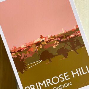 Primrose Hill London NW3 England UK A4 Travel Poster Print (not Framed ...