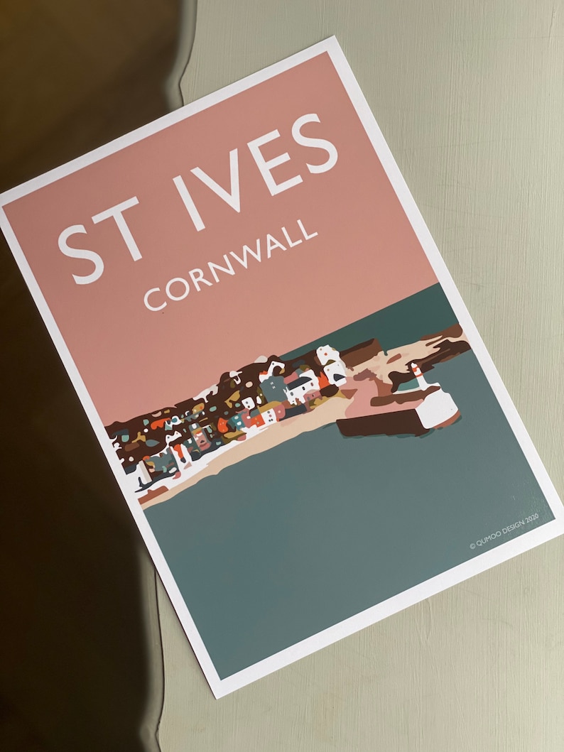 St Ives Cornwall England UK A4 Travel Print Poster unframed - Etsy UK