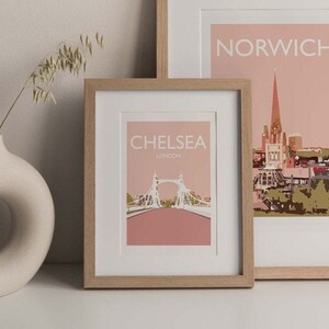 Chelsea Bridge London SW3 A4 Travel Print (unframed) - Etsy