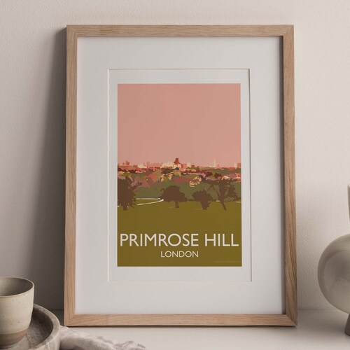 Primrose Hill Print London Travel Poster London Wall Art - Etsy UK