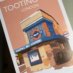 Tooting Bec London Underground Tube Station, South London, Wandsworth ...