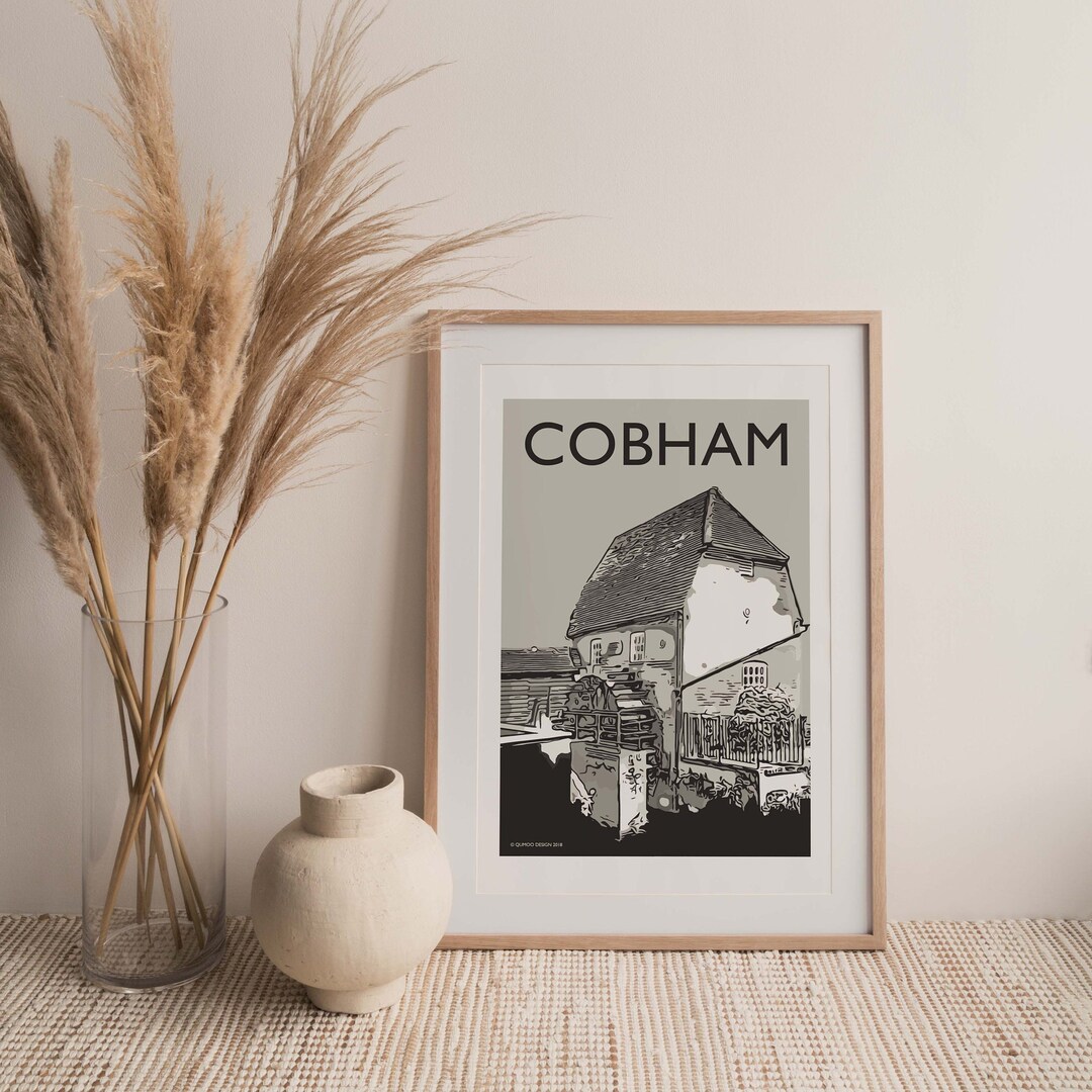Cobham Mill, Surrey, England A3 Giclee Travel Print (unframed) - Etsy
